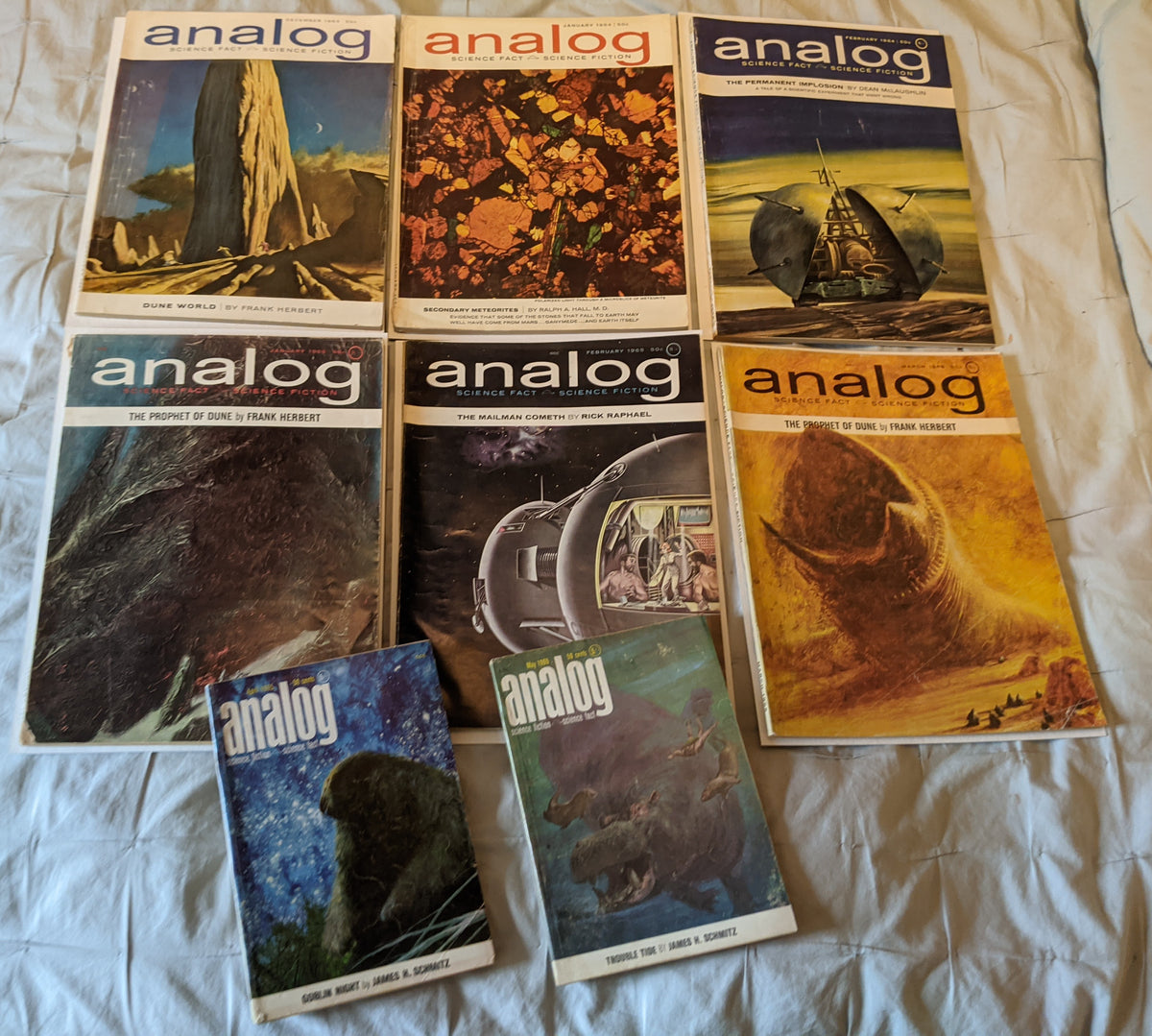 Complete Dune World/Prophet of Dune set (8) in Analog - 1963/1964/1965